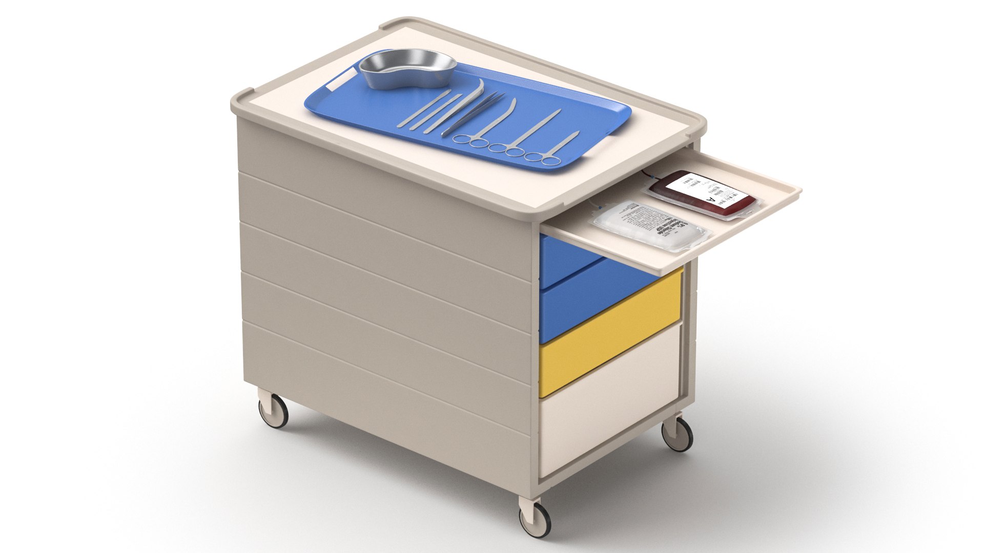Medical Cart Surgery Tools 3D Model - TurboSquid 1523504