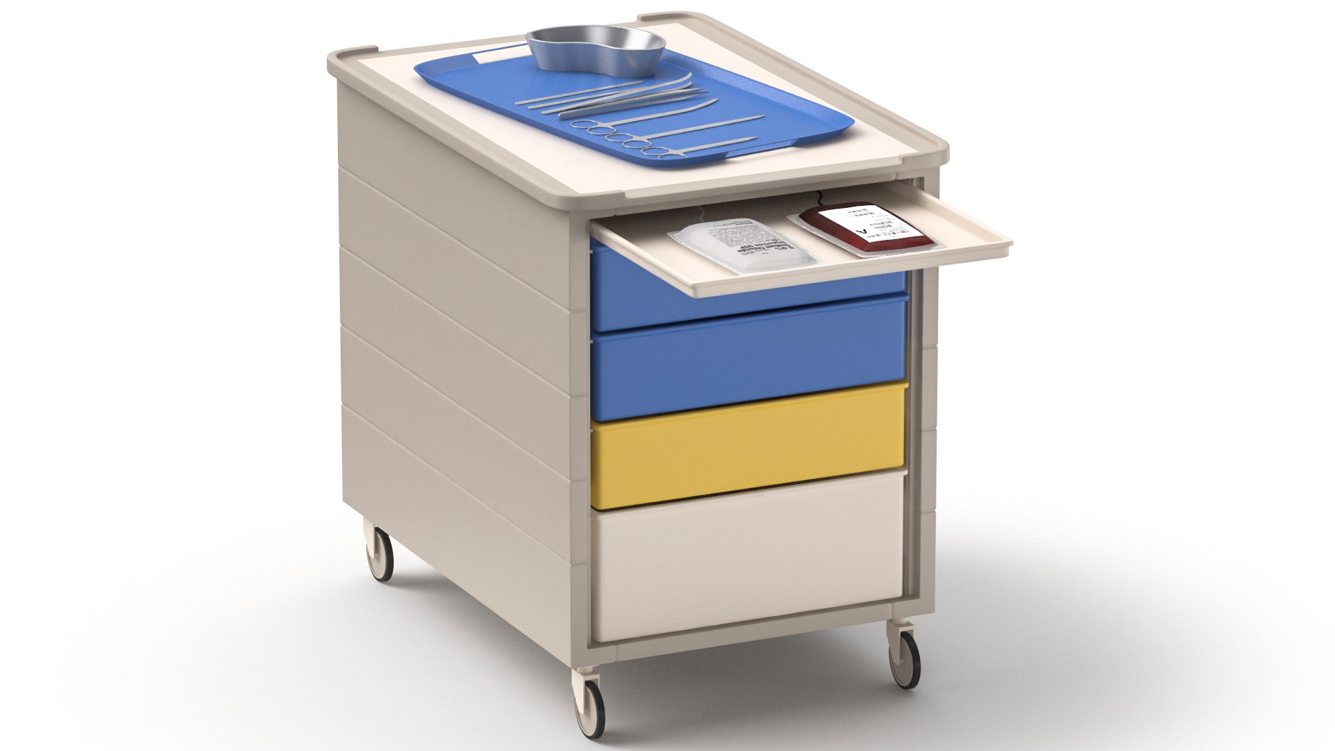 Medical Cart Surgery Tools 3D Model - TurboSquid 1523504