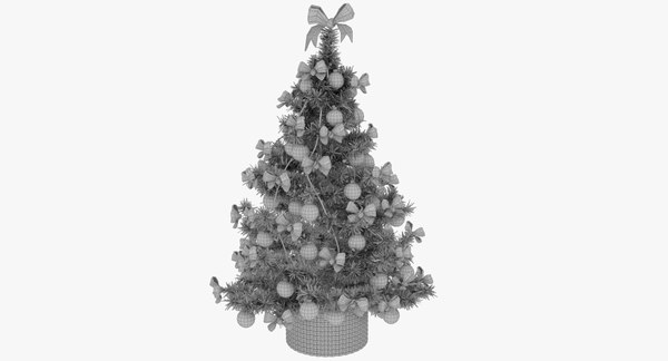 Set christmas trees beautiful 3D model - TurboSquid 1351041