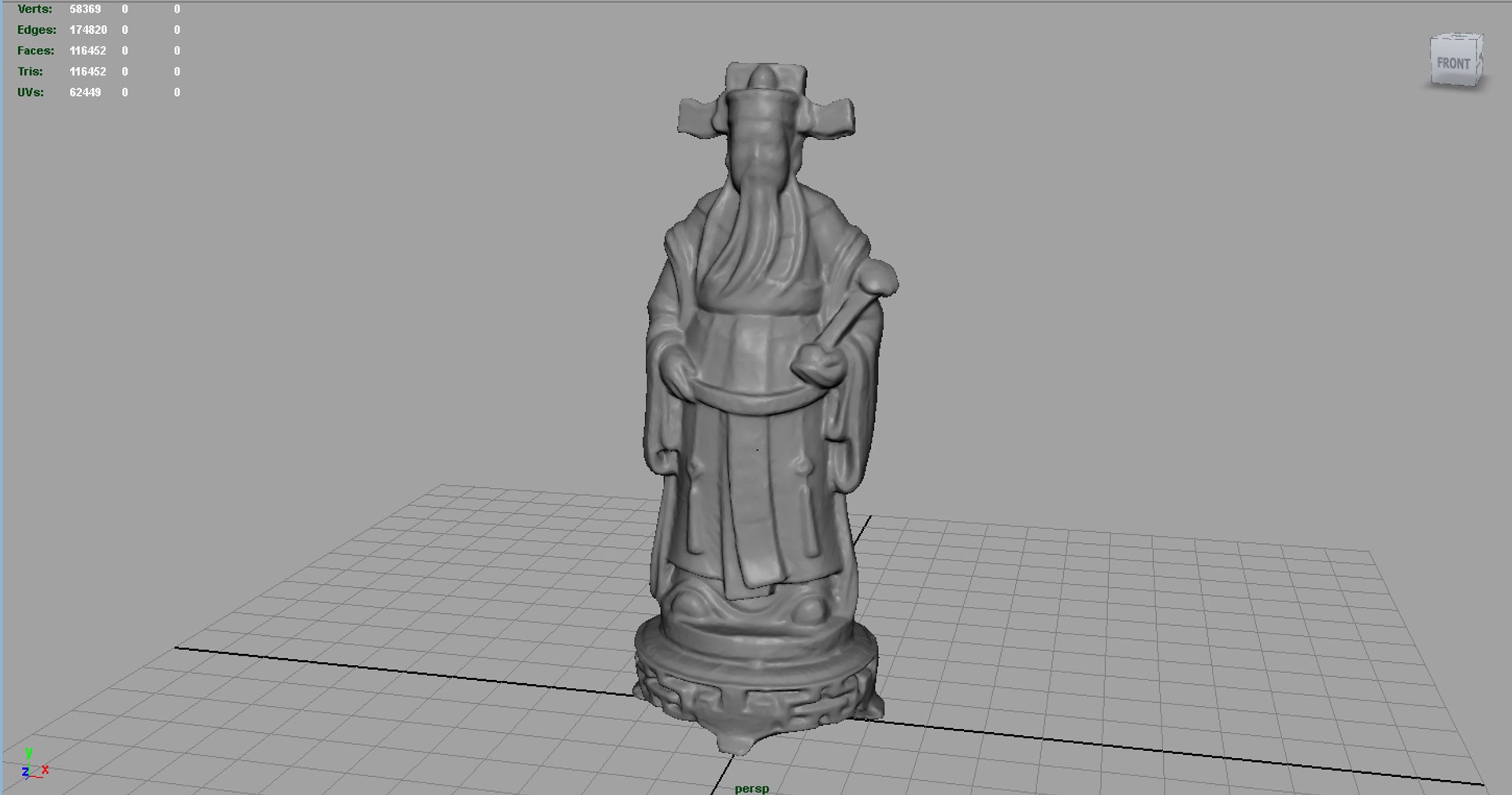 Ancient Chinese Sculpture 3D - TurboSquid 1243094