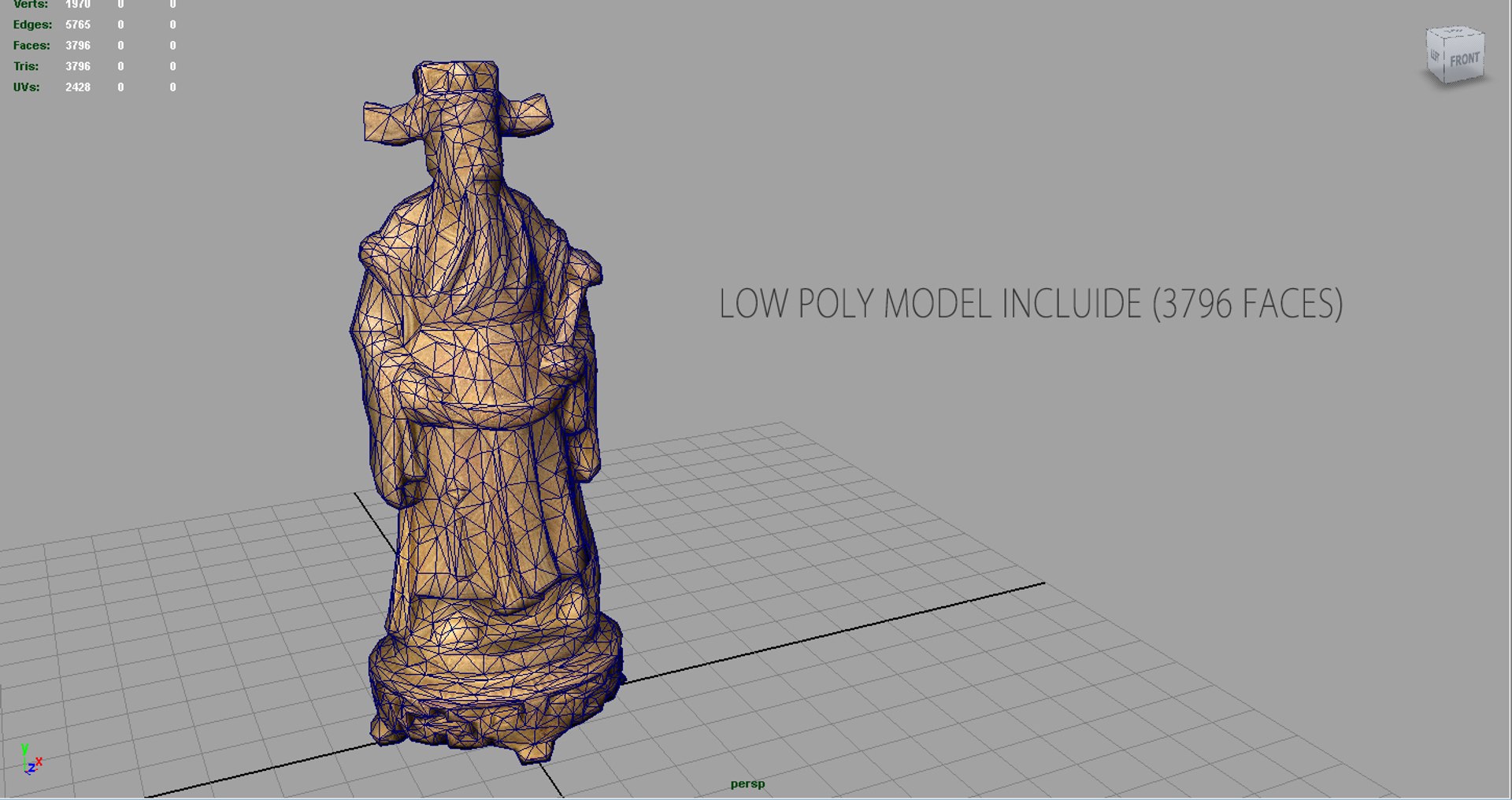 Ancient Chinese Sculpture 3D - TurboSquid 1243094