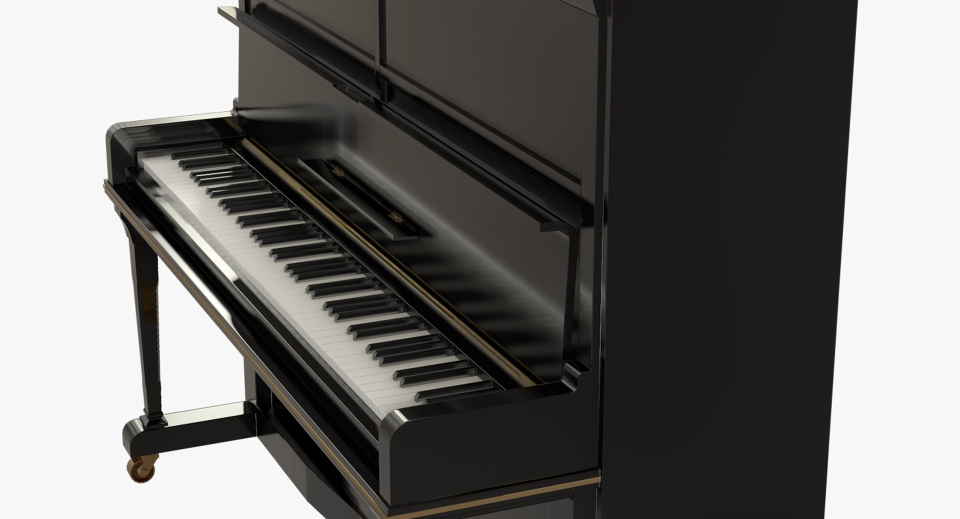 Realistic Upright Piano 3D Model - TurboSquid 1515710