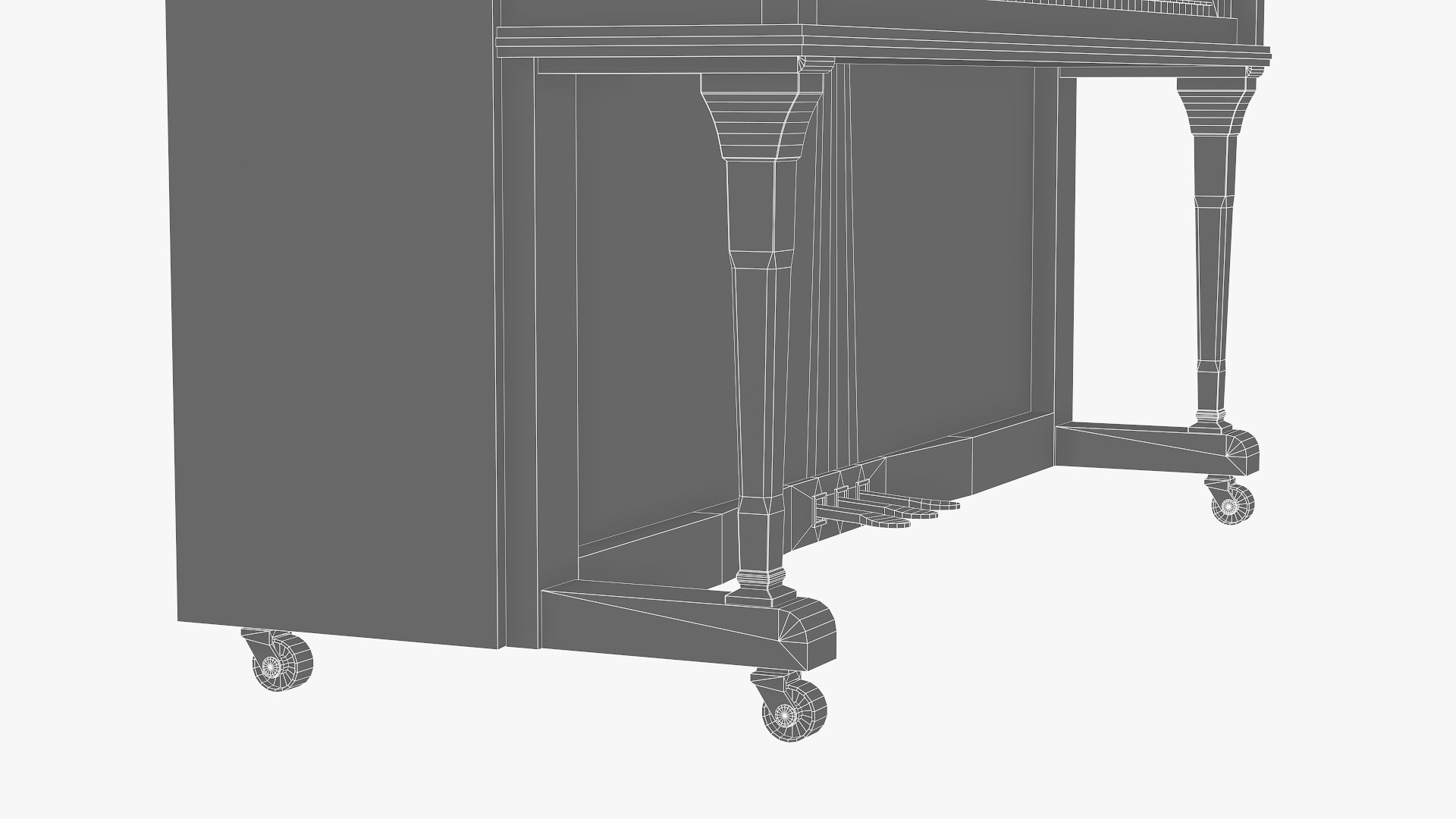 Realistic Upright Piano 3D Model - TurboSquid 1515710