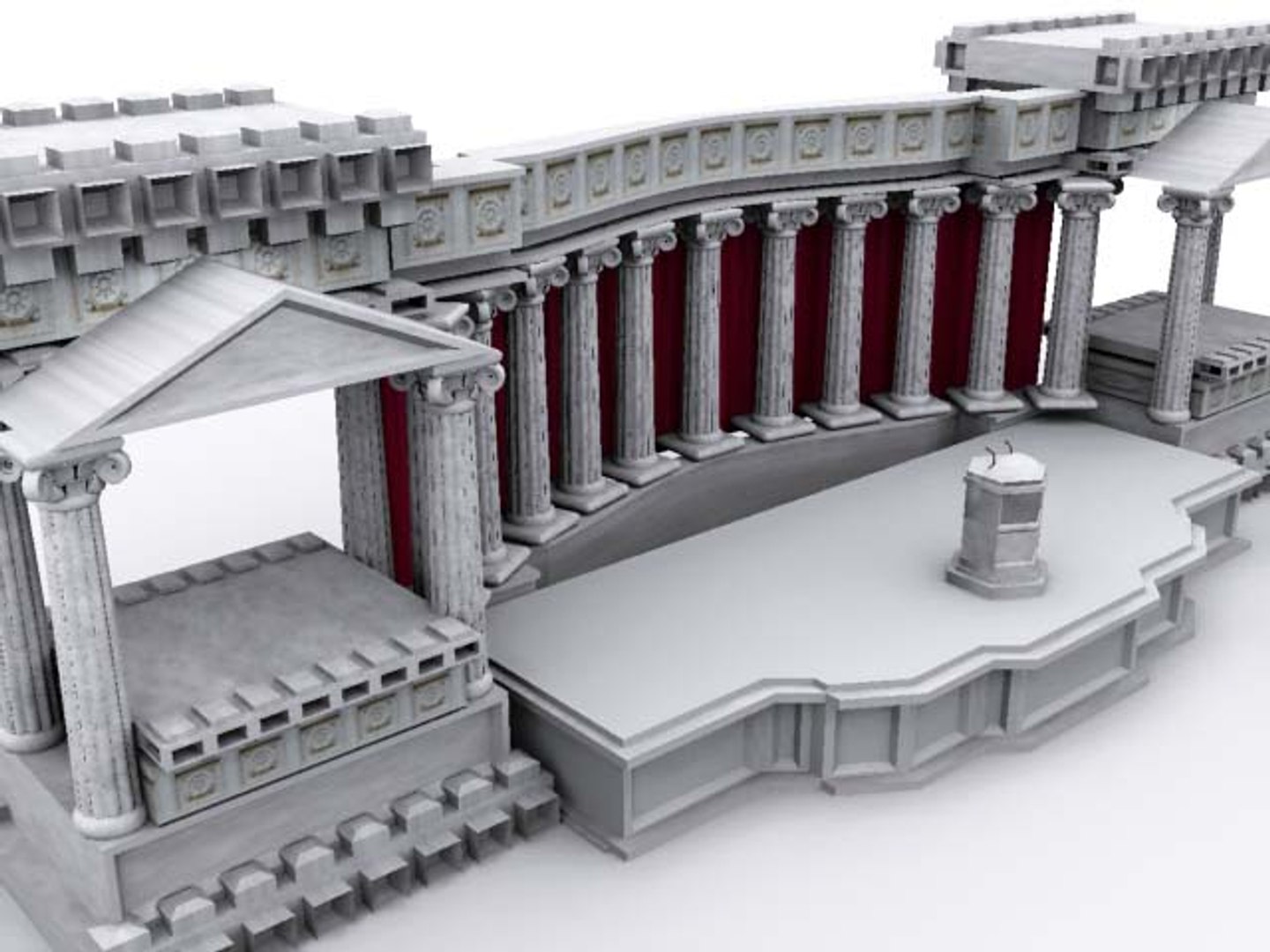 modelo 3d ALTAR ROMANO - TurboSquid 354255