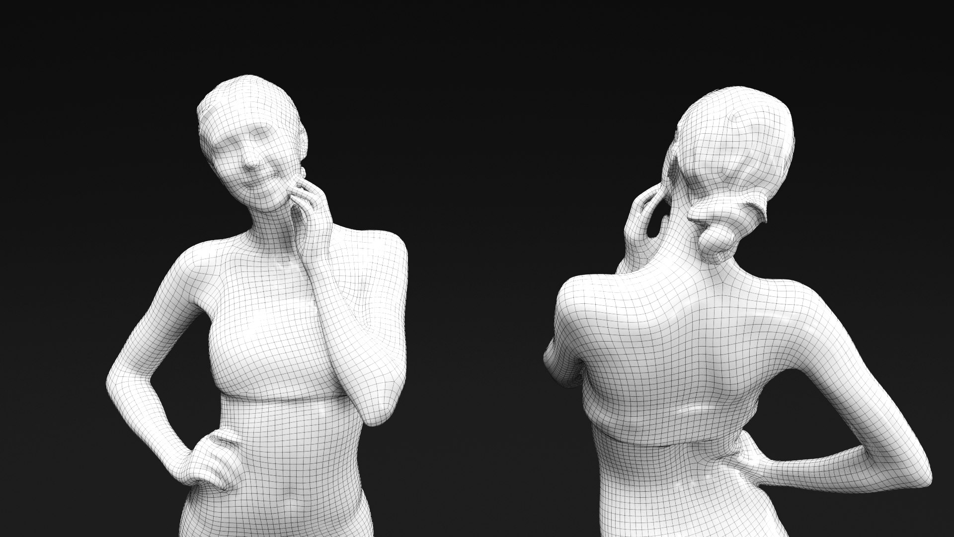 3D Scanned Beautiful Pose Model - TurboSquid 1430306