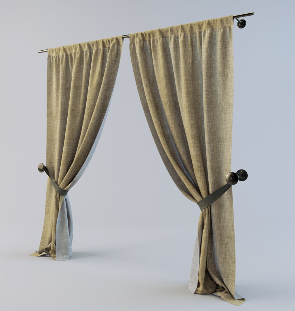 3d Curtains Model