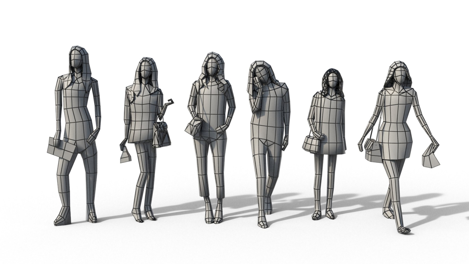 3d People Crowd