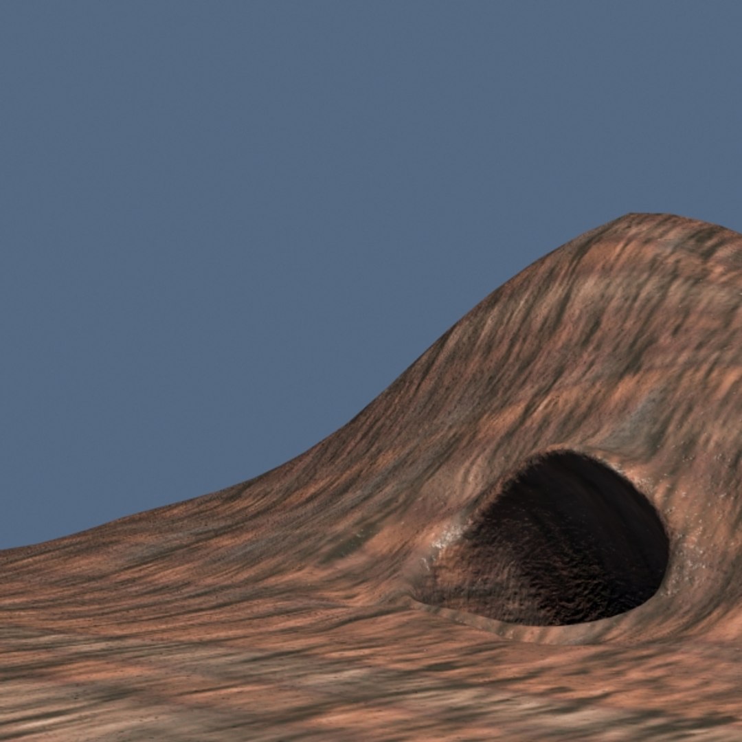 3d Max Cave Rocks Roots