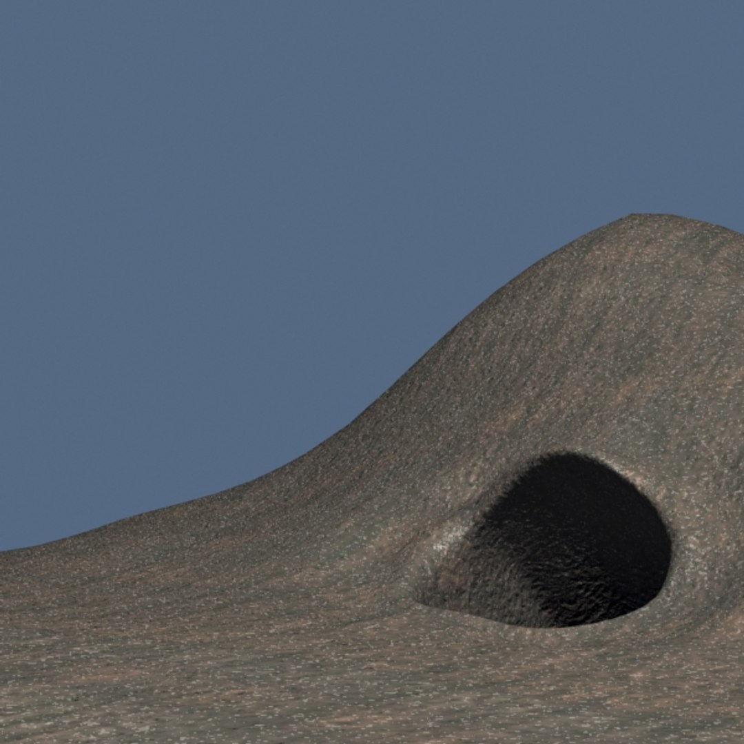 3d Max Cave Rocks Roots