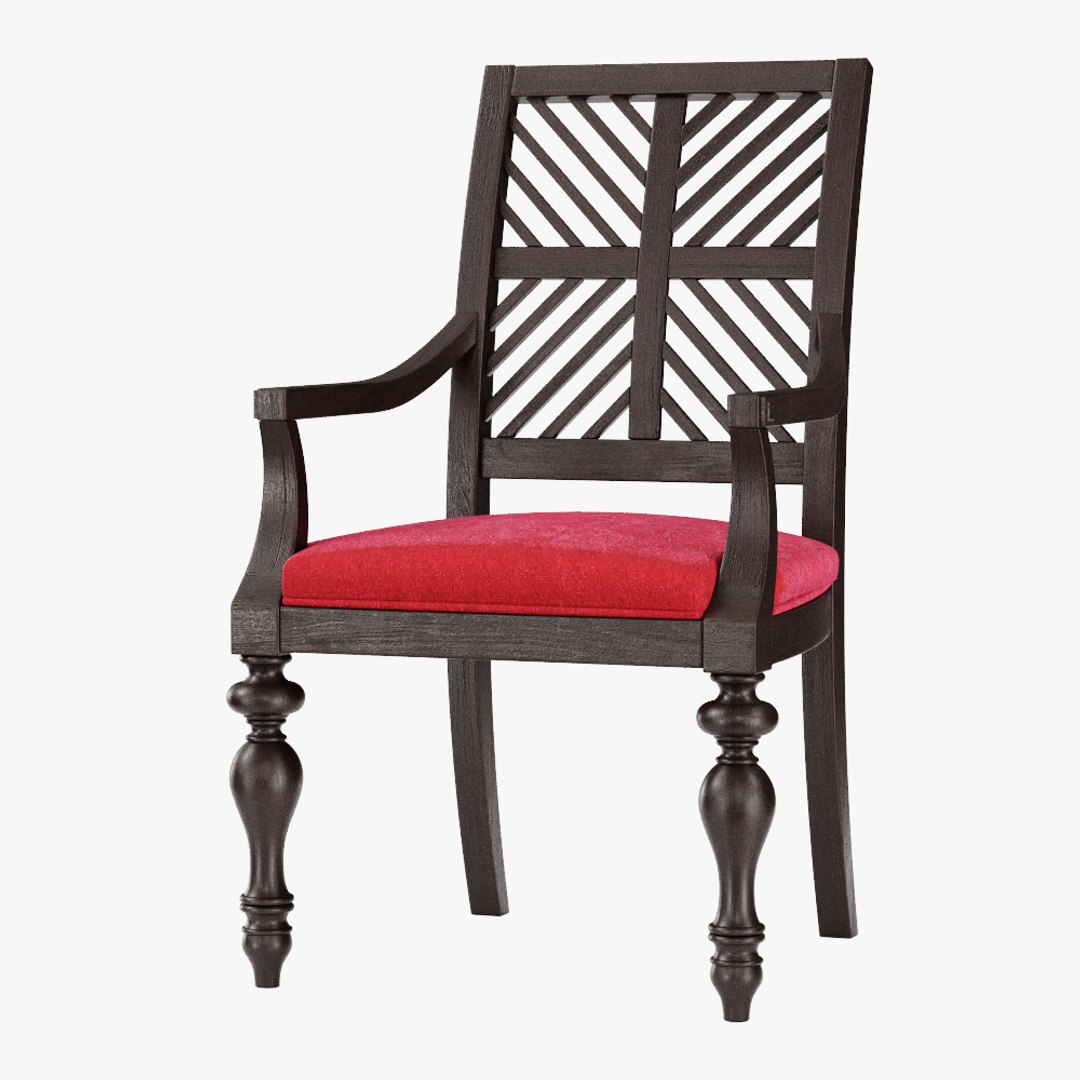 Pattern arm chair 3D model - TurboSquid 1205674