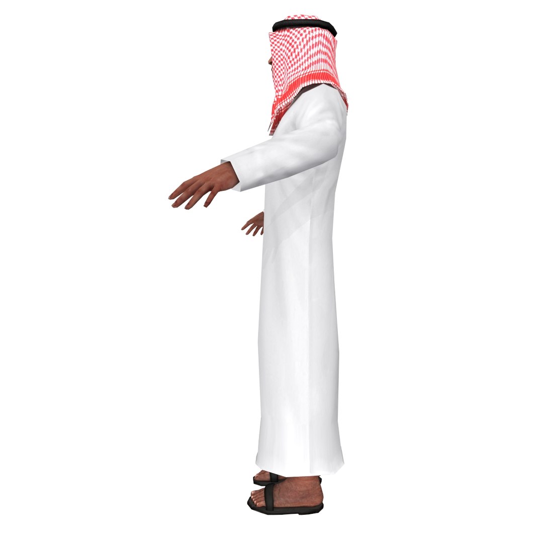 3d arab man model