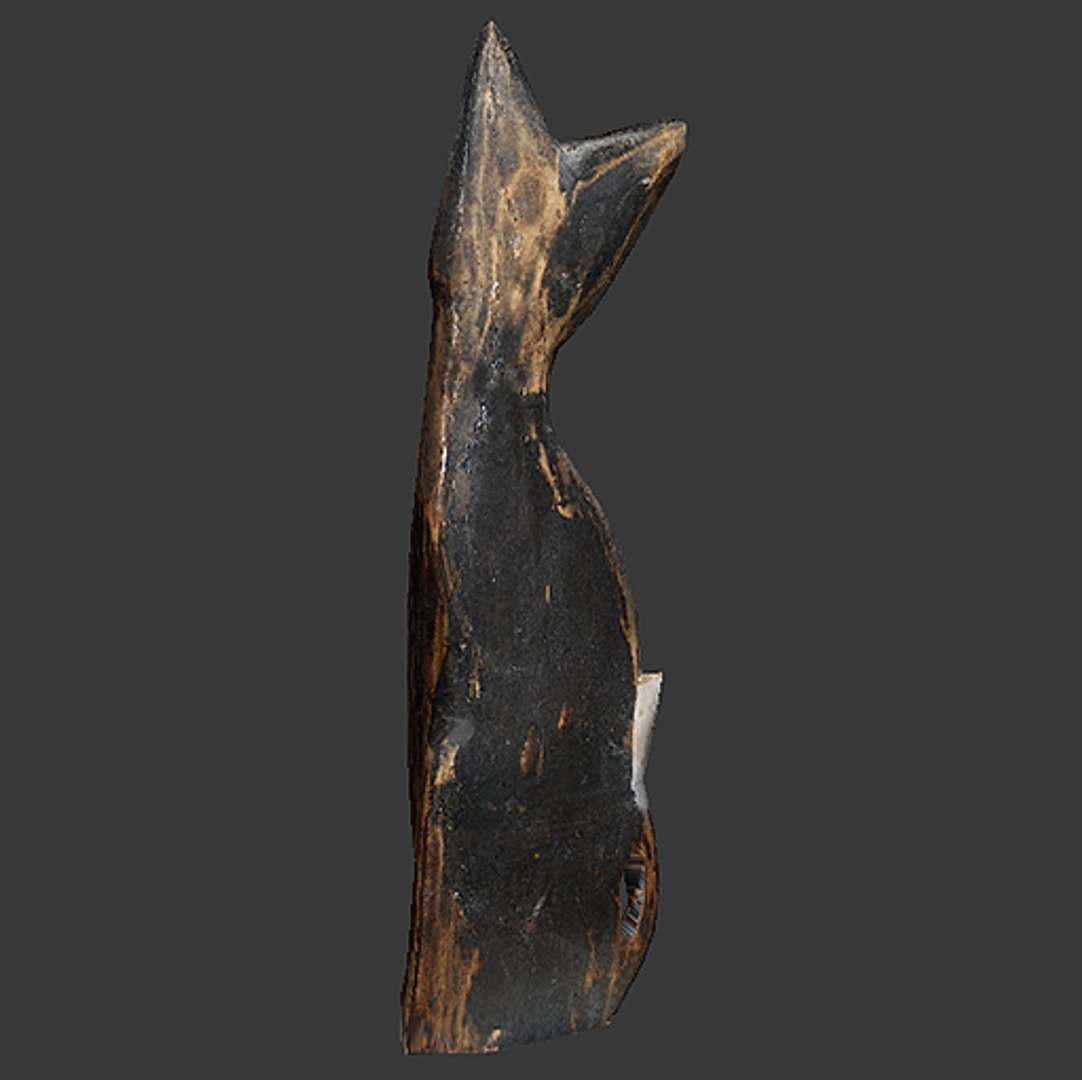 3ds max wooden cat statue