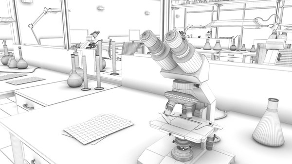 pharmaceutical laboratory equipment 3d model