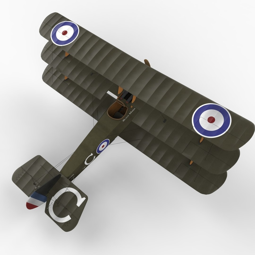 3d Sopwith Triplane Aircraft Model