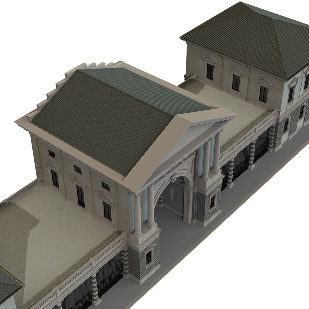 Neoclassical Building 3D Model - TurboSquid 1455197