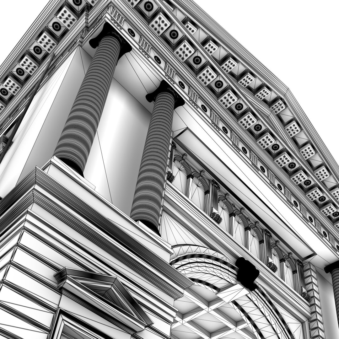 Neoclassical Building 3D Model - TurboSquid 1455197