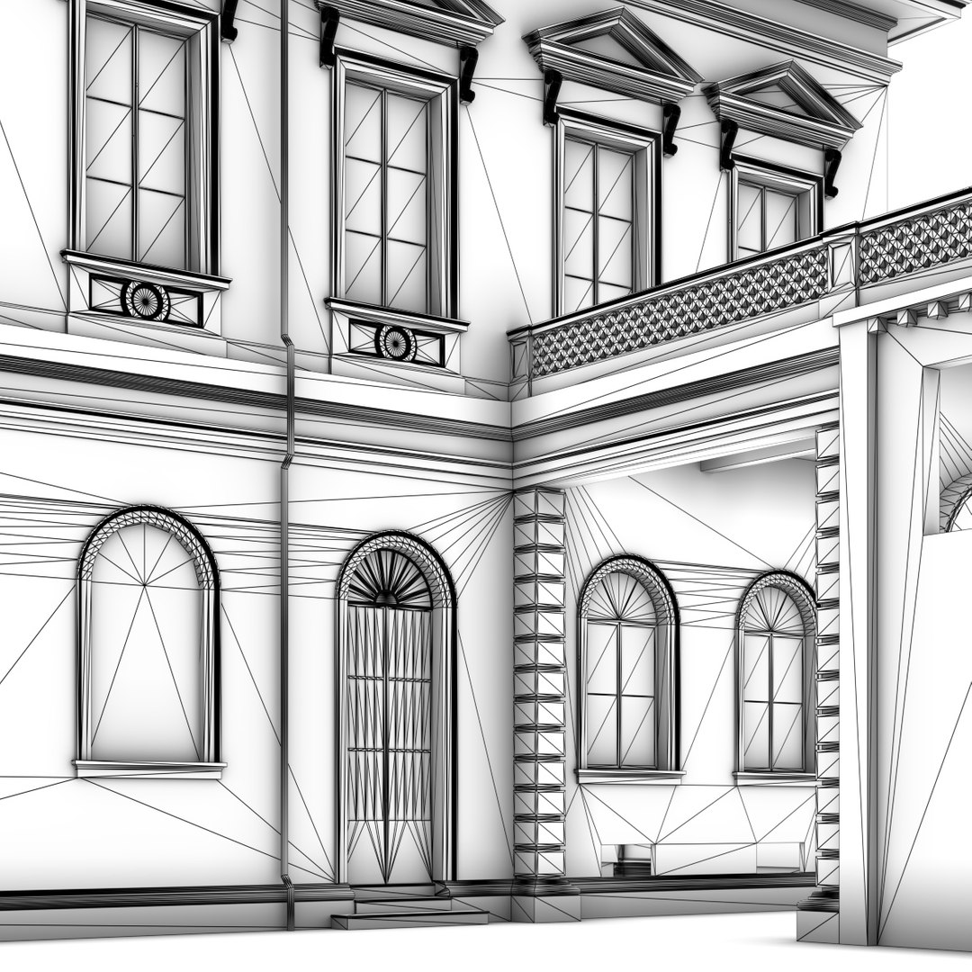 Neoclassical Building 3D Model - TurboSquid 1455197