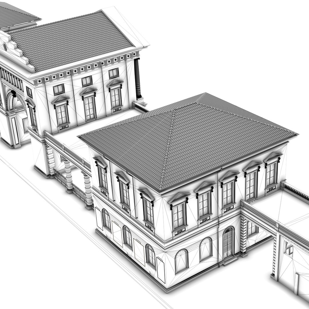 Neoclassical Building 3D Model - TurboSquid 1455197