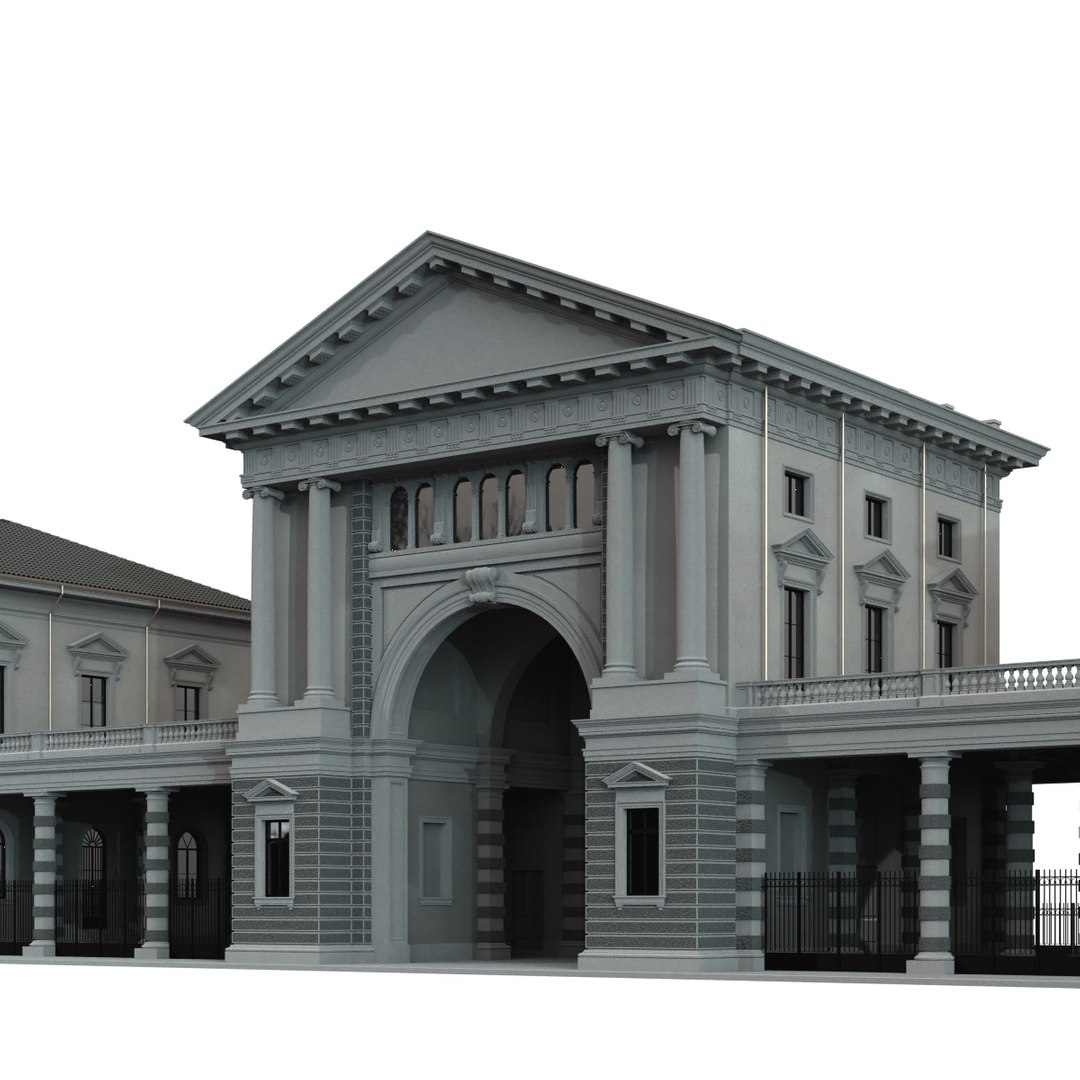 Neoclassical Building 3D Model - TurboSquid 1455197