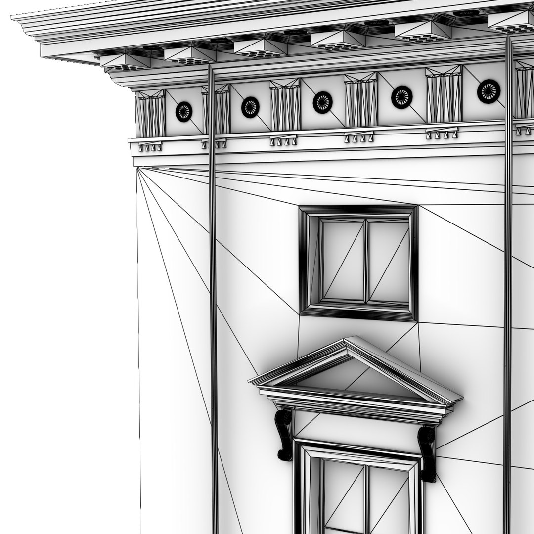 Neoclassical Building 3D Model - TurboSquid 1455197