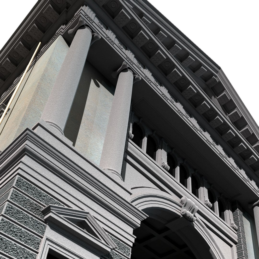 Neoclassical Building 3D Model - TurboSquid 1455197