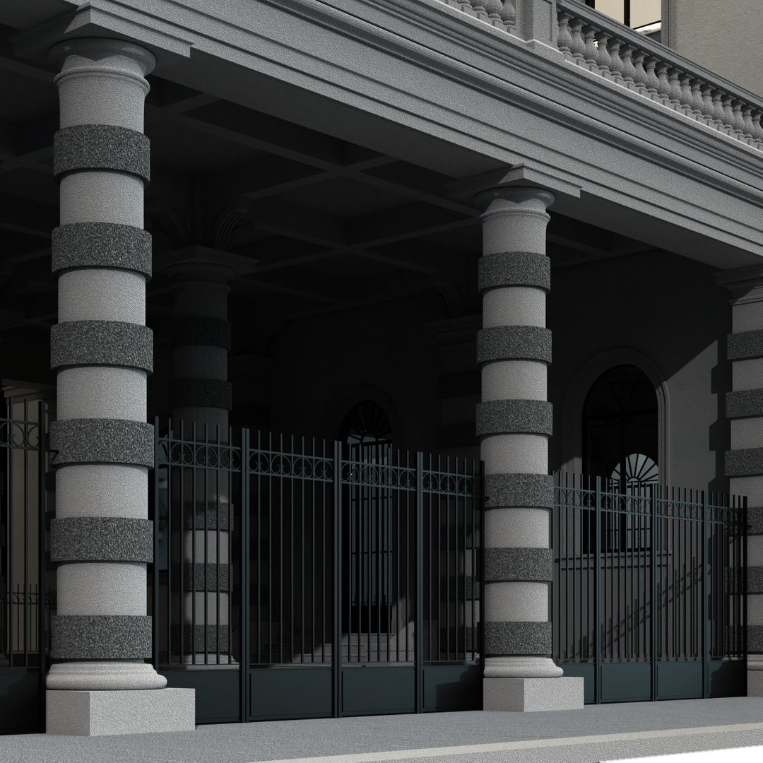 Neoclassical Building 3D Model - TurboSquid 1455197