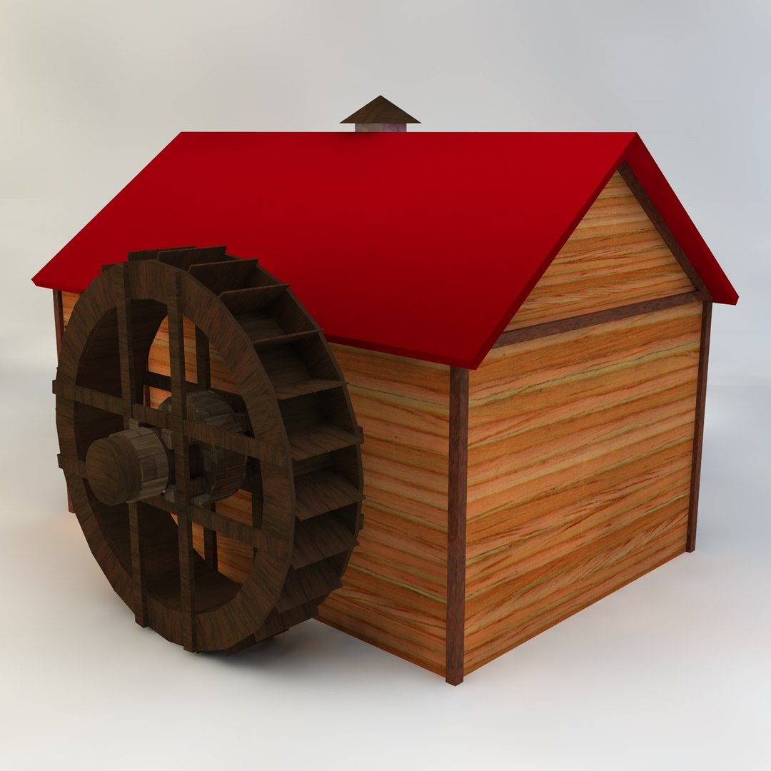 Watermill House 3d Model