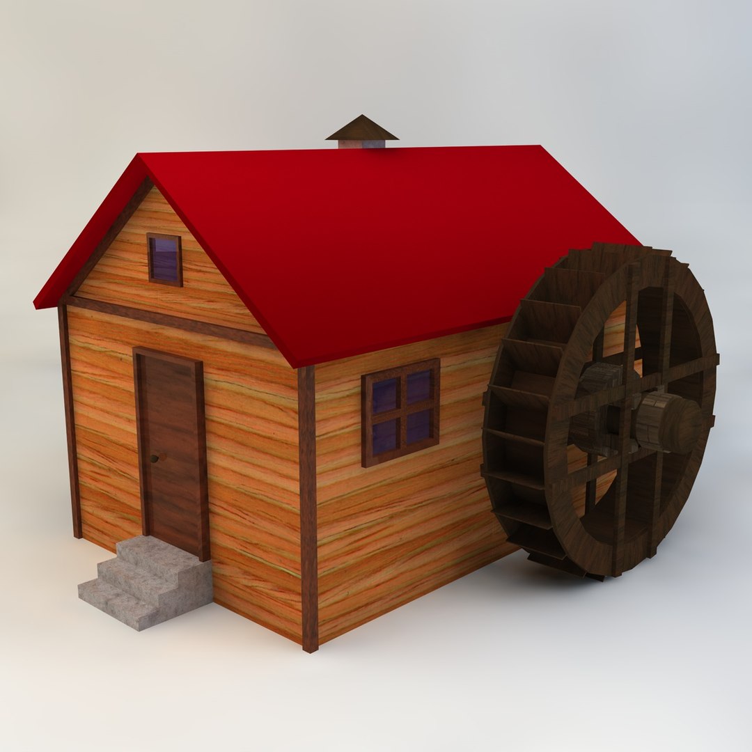Watermill House 3d Model