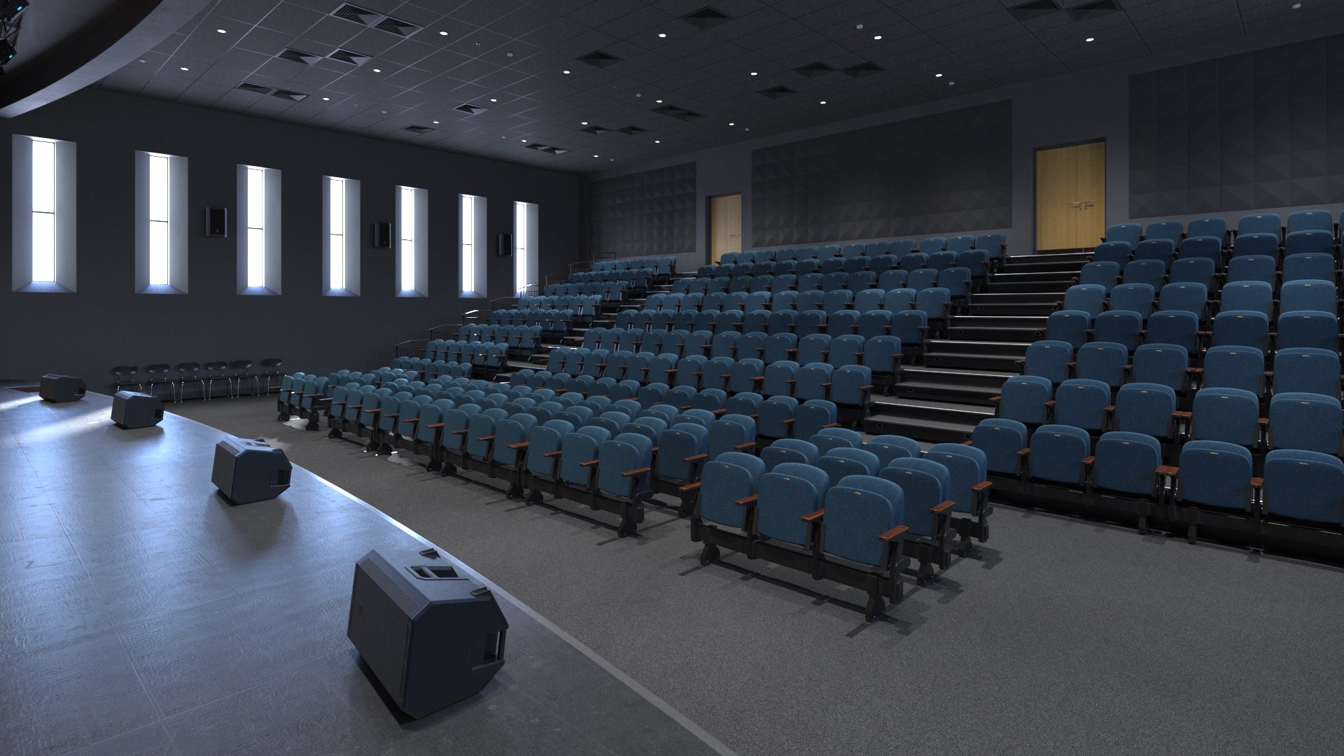 Assembly theatre hall interior 3D model - TurboSquid 1445710