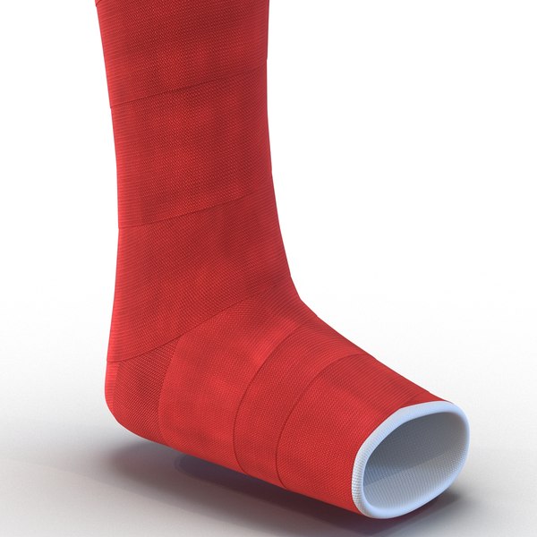 orthopedic cast leg 3d c4d
