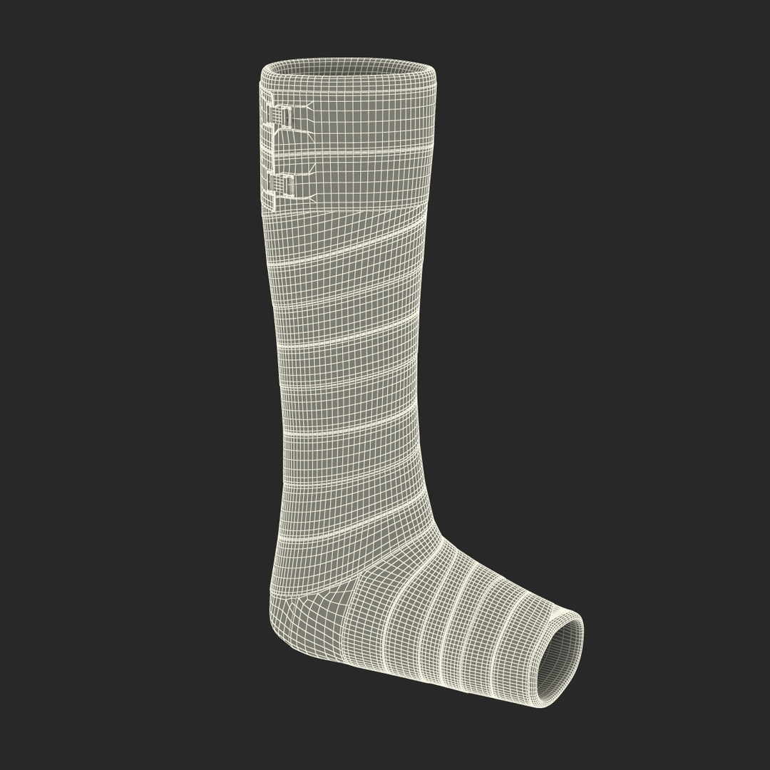 Orthopedic Cast Leg 3d C4d