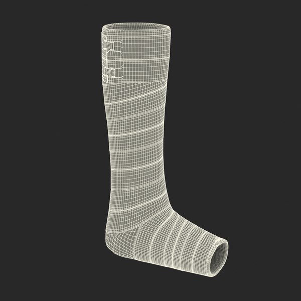 orthopedic cast leg 3d c4d