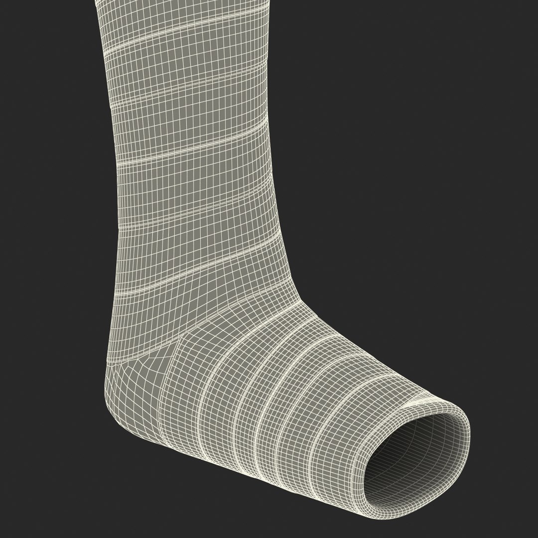 Orthopedic Cast Leg 3d C4d