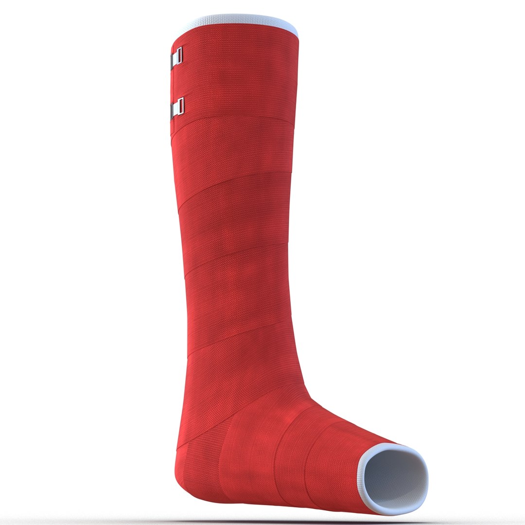 orthopedic cast leg 3d c4d