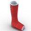 Orthopedic Cast Leg 3d C4d
