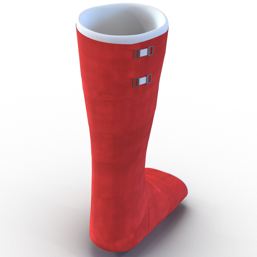 orthopedic cast leg 3d c4d