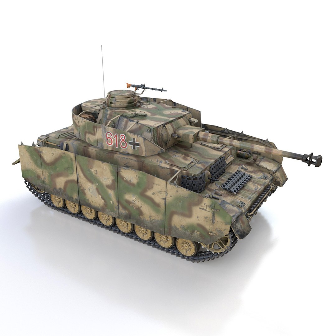 German Panzer 4 Ausf 3D Model - TurboSquid 1423474