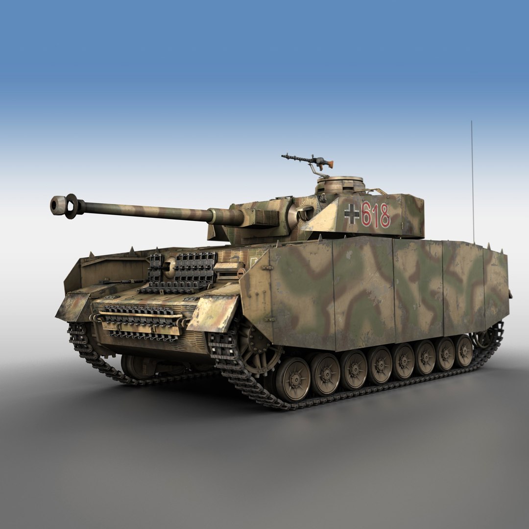 German Panzer 4 Ausf 3D Model - TurboSquid 1423474