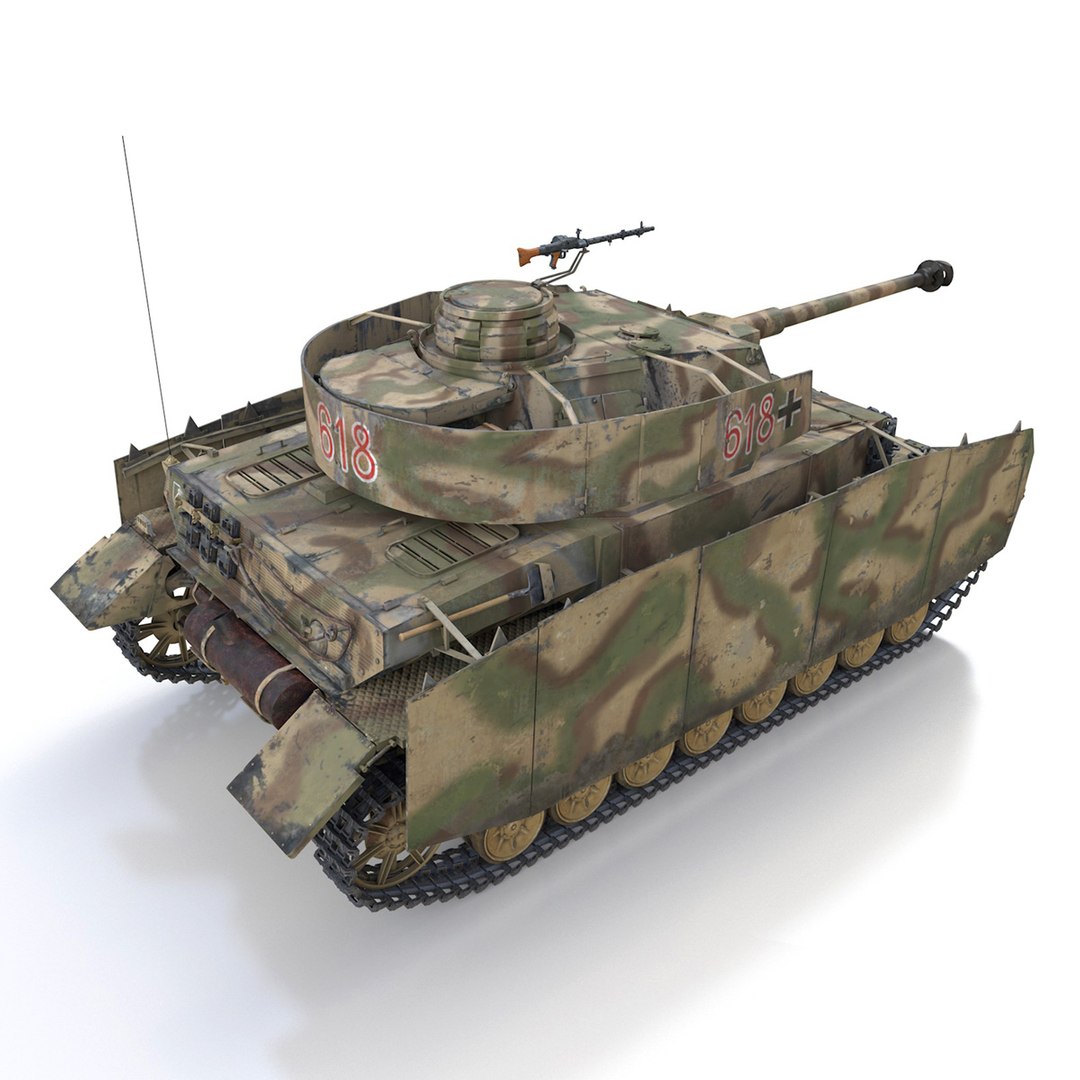 German Panzer 4 Ausf 3D Model - TurboSquid 1423474