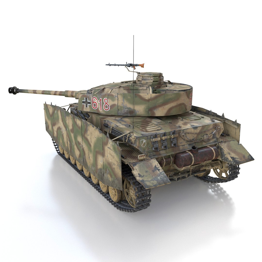 German Panzer 4 Ausf 3D Model - TurboSquid 1423474