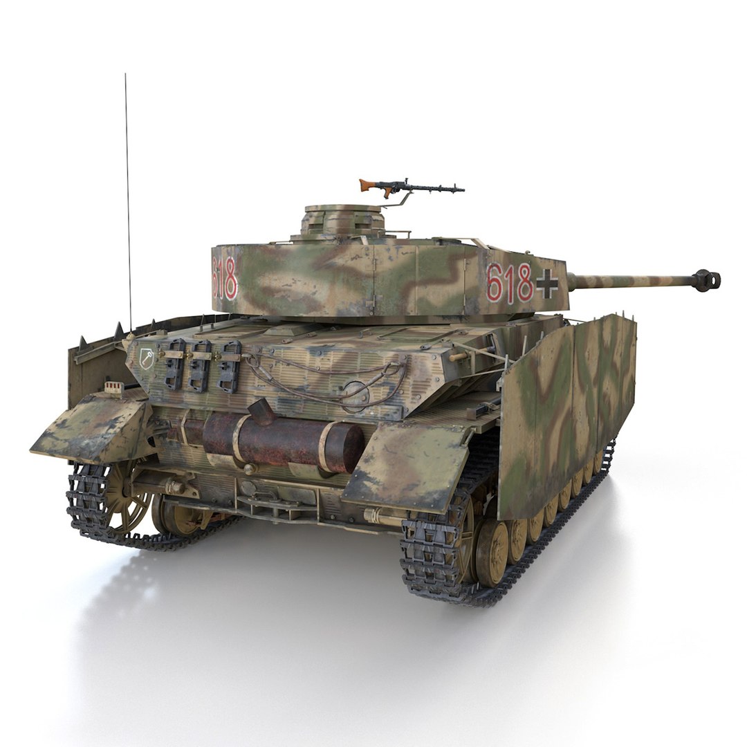German Panzer 4 Ausf 3D Model - TurboSquid 1423474