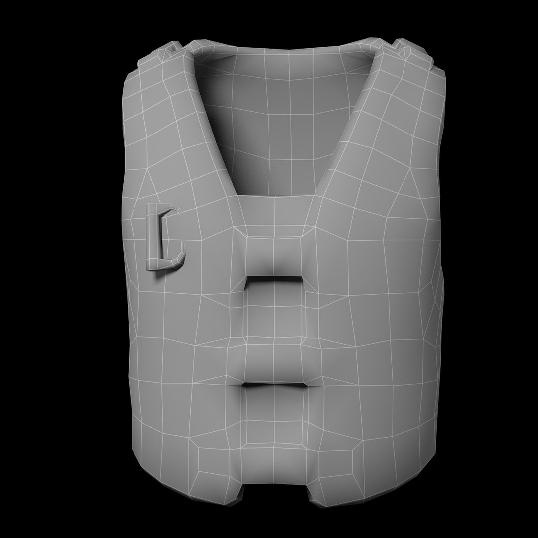 3d Model Easy Bullet-proof Vest