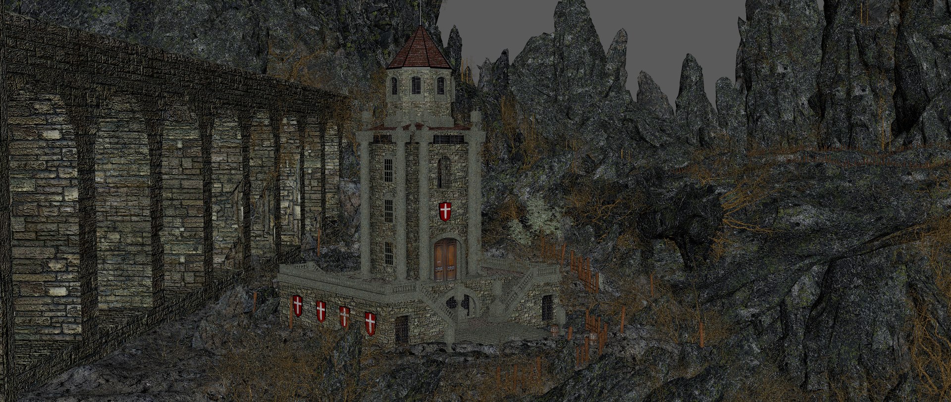3D Fantasy Moon Castle - TurboSquid 2026527