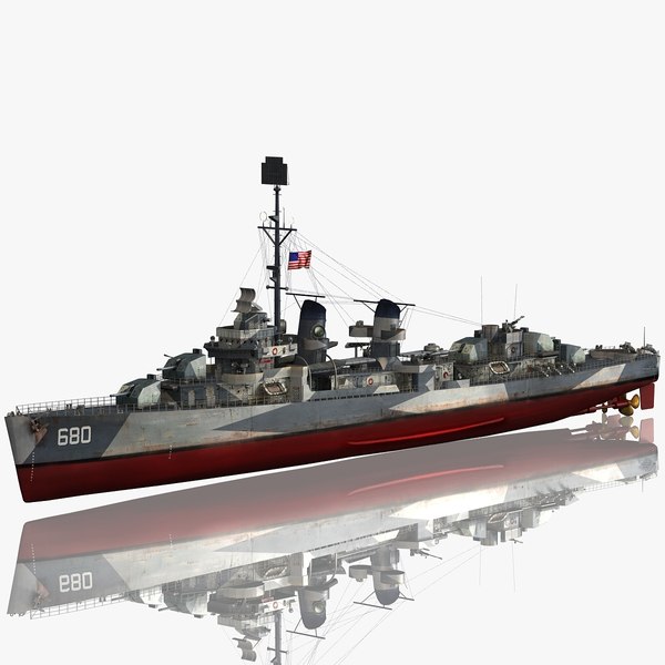 3D blue devil uss melvin - TurboSquid 1222954