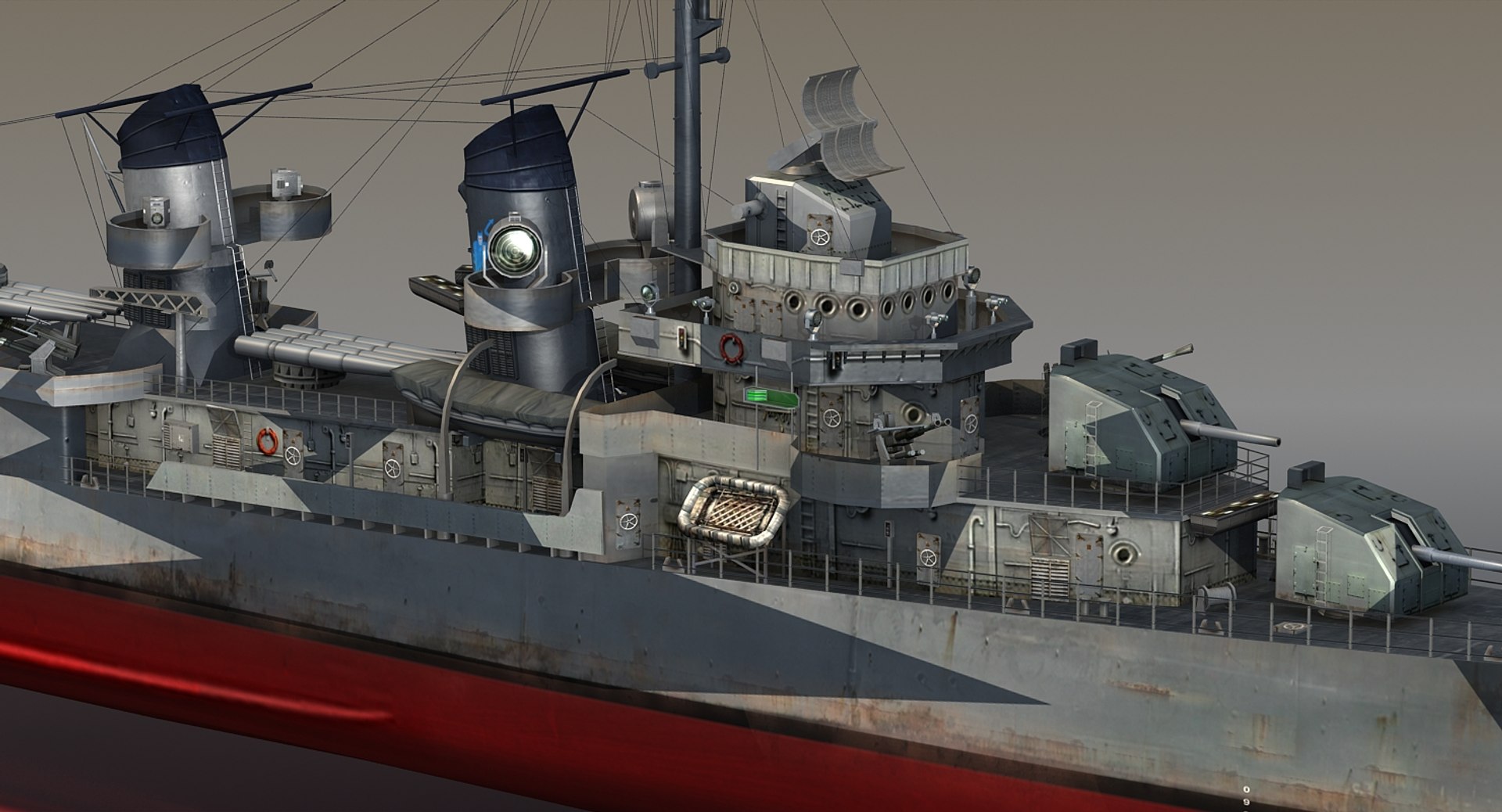 3D blue devil uss melvin - TurboSquid 1222954