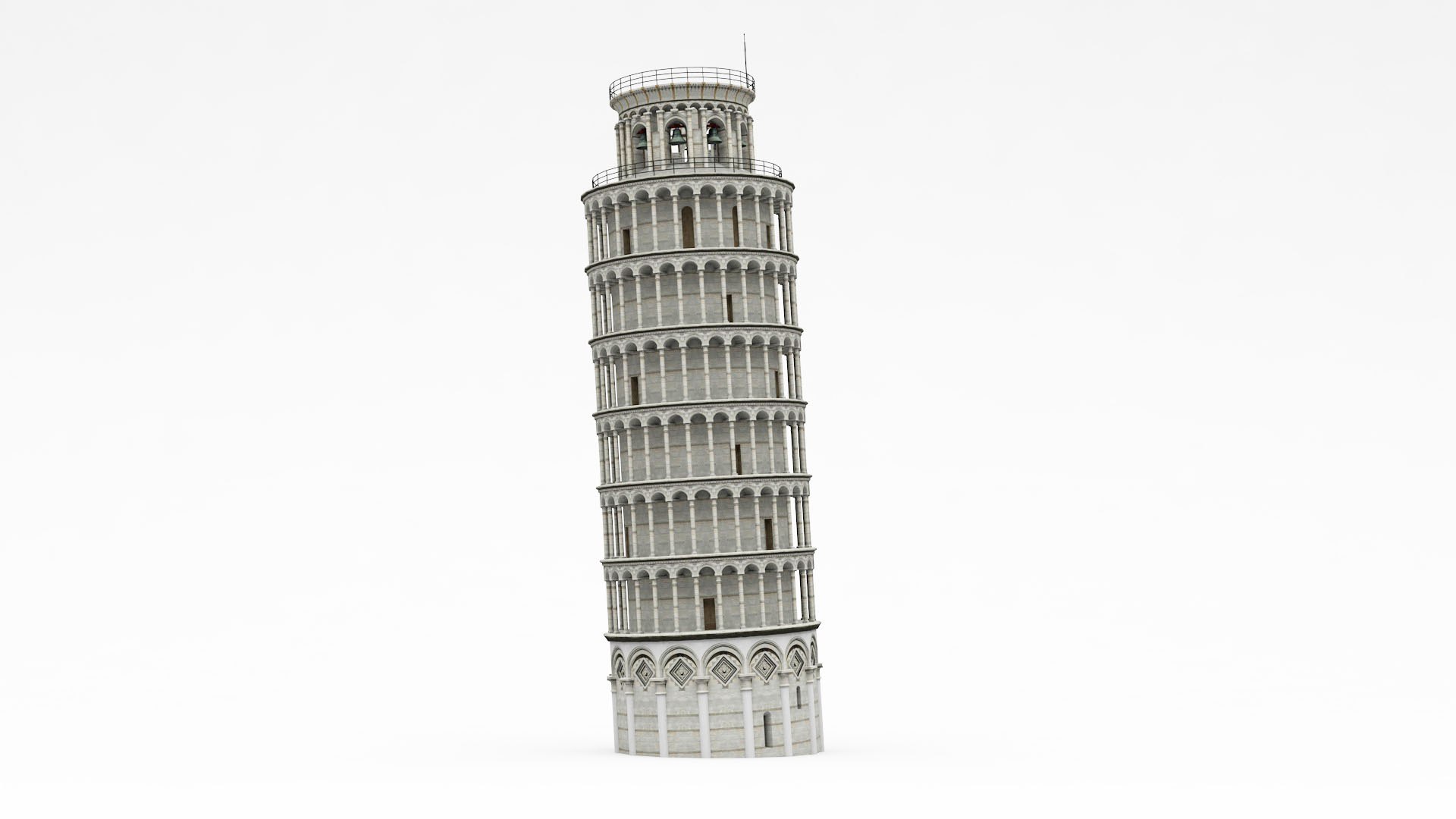 Leaning Tower Of Pisa 3D Model - TurboSquid 2121613