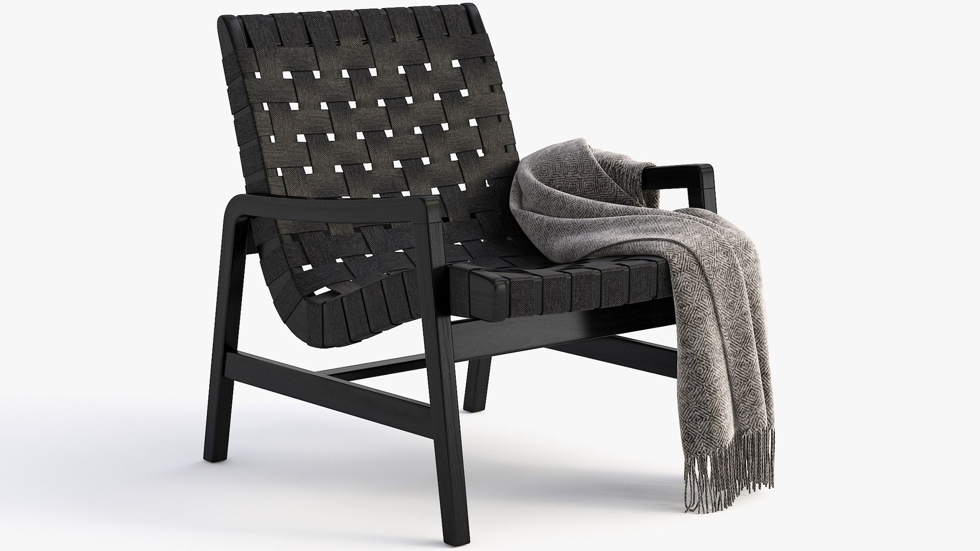 Risom Lounge Chair 3D Model - TurboSquid 1949725