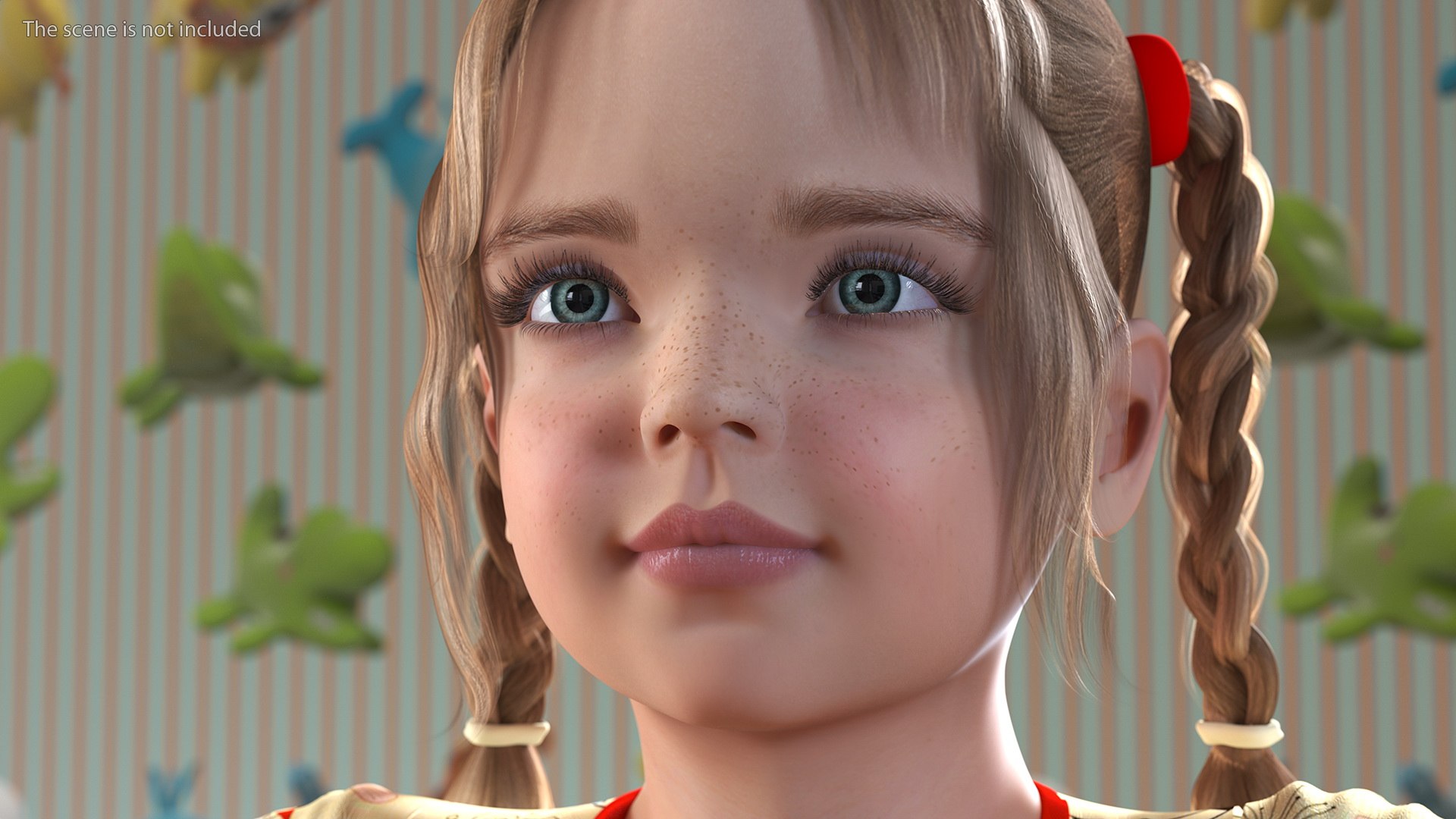 3D Realistic Child Girl Everyday Style Rigged For Maya - TurboSquid 2092590