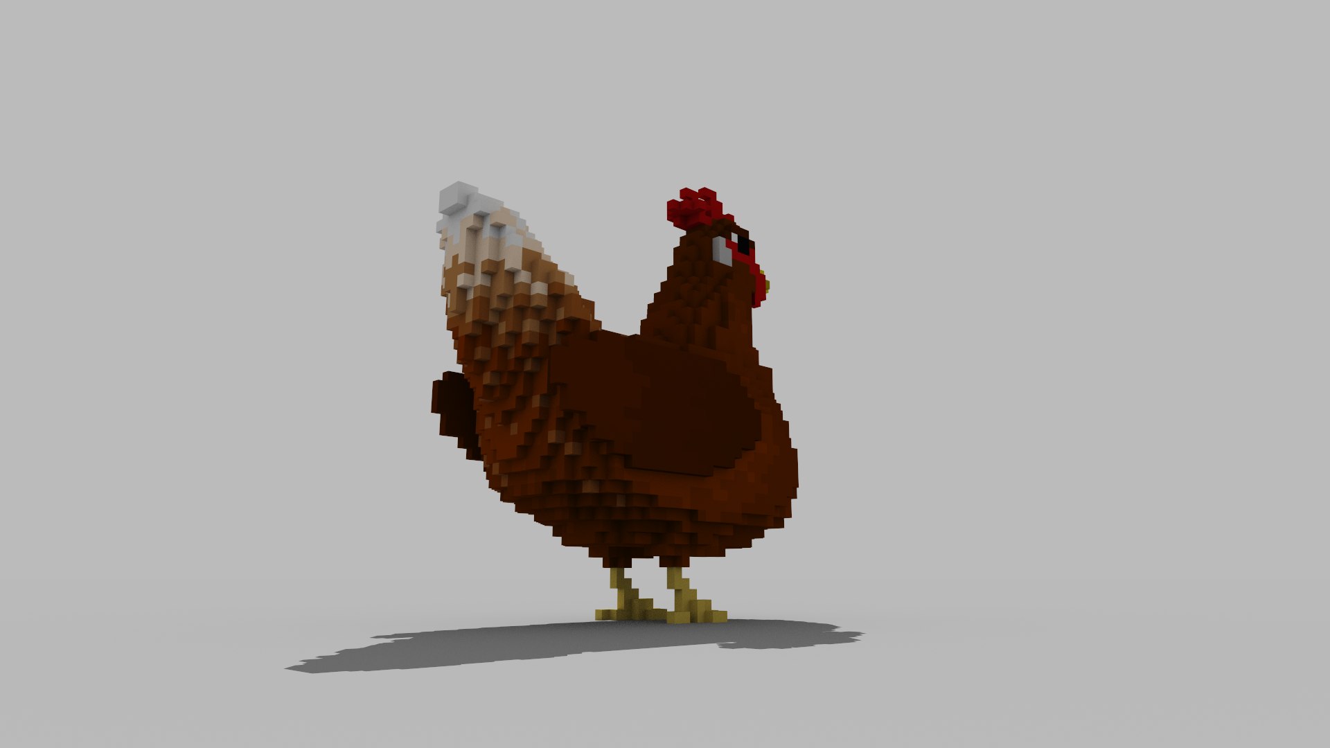 3D Animal Chicken 3D Voxel - TurboSquid 1843764