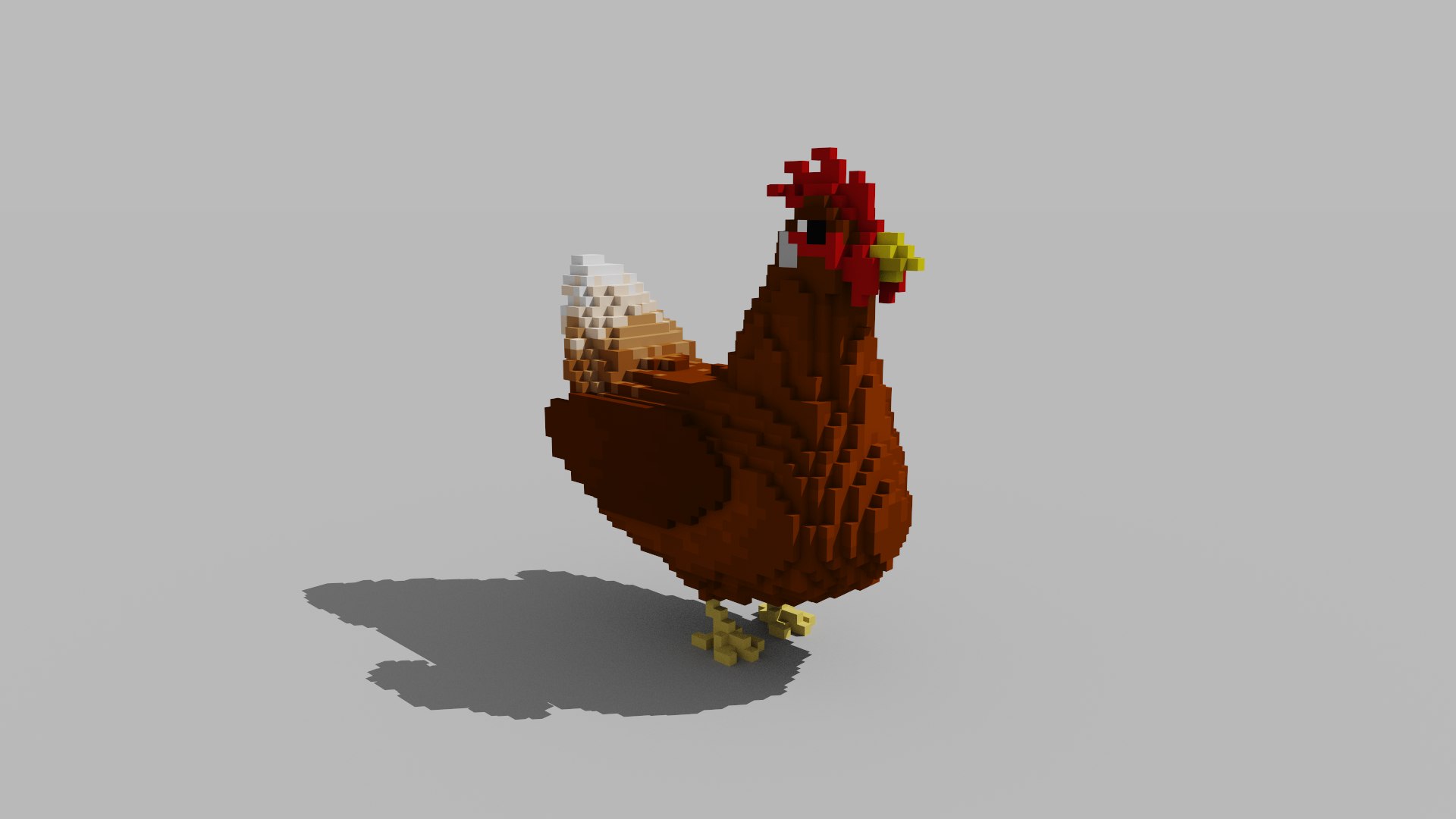 3D Animal Chicken 3D Voxel - TurboSquid 1843764